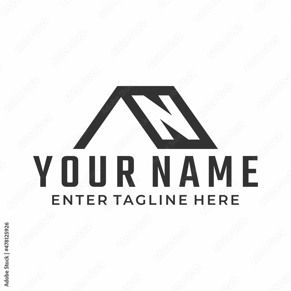 estate company logo, roof logo, roof symbol, roof vector, roof ...