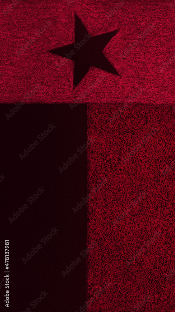Texas state flag. Dark patriotic textured background. Mobile phone ...
