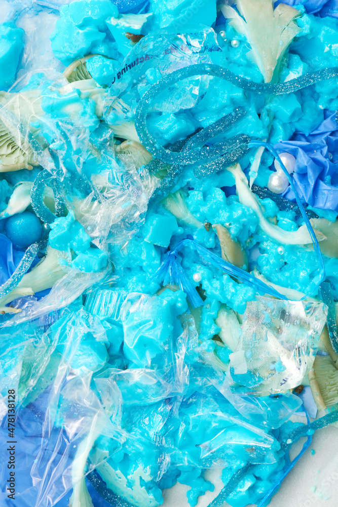 Blue Candy Mess Stock Photo | Adobe Stock