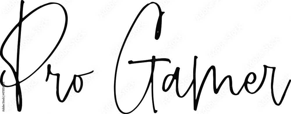 Pro Gamer Stock Vector | Adobe Stock