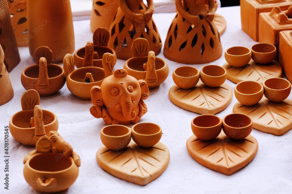 Pune, Maharashtra, India - December 25, 2021: Terracotta Artworks of ...