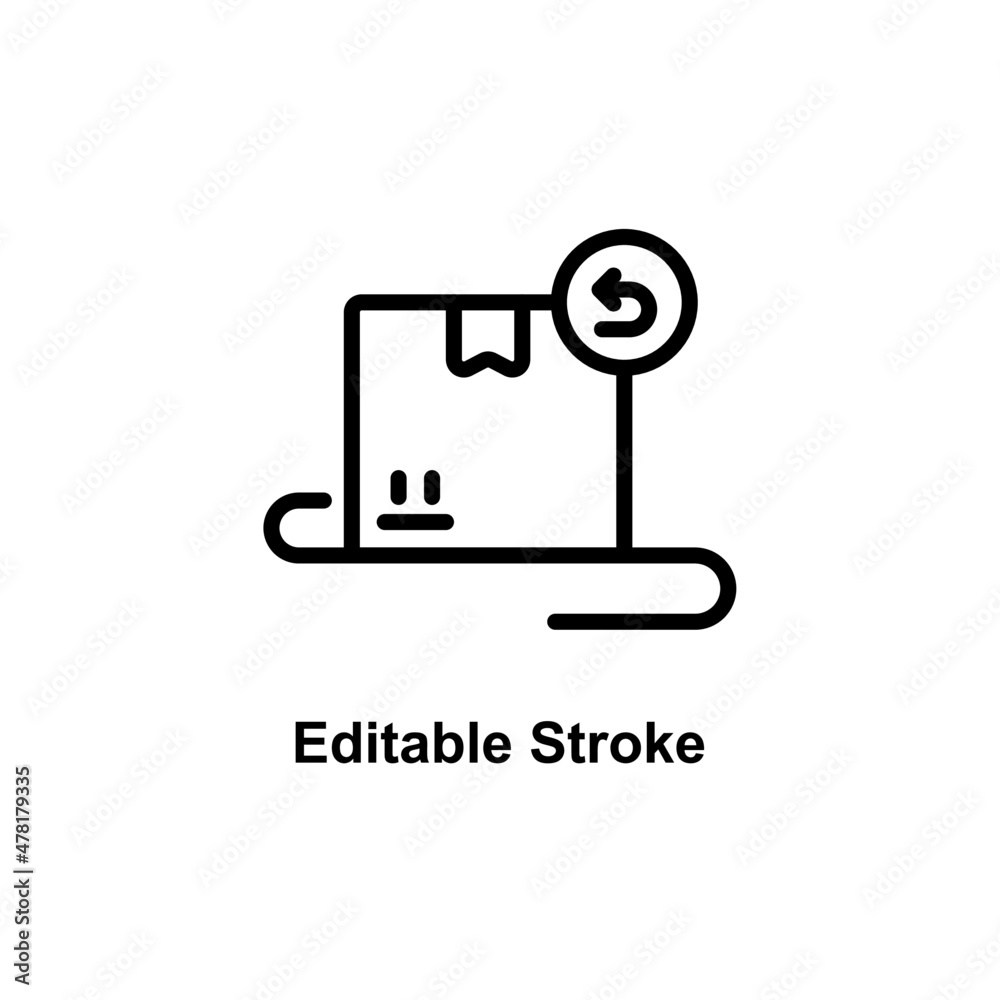 return goods delivery icon designed in outline style with editable ...