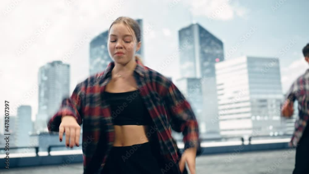 Music Video Clip Montage with Three Young Professional Dancers ...