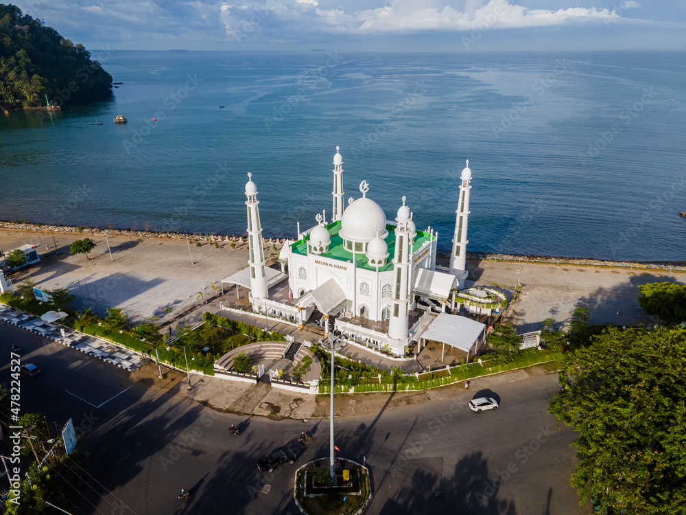 Aerial view of Al-Hakim Mosque. Al-Hakim Padang Mosque (Masjid Al-Hakim ... Aerial view of Al-Hakim Mosque. Al-Hakim Padang Mosque (Masjid Al-Hakim ...
