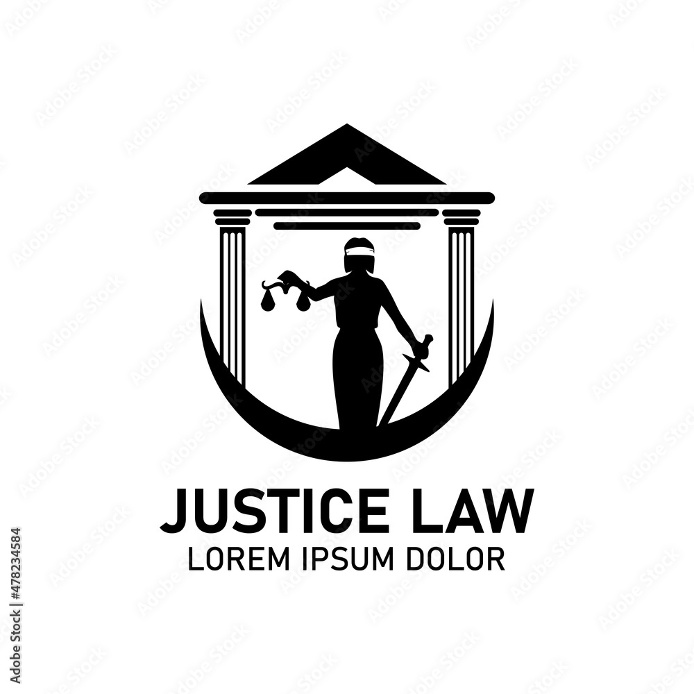 Law and attorney logo, elegant law and attorney firm vector logo design ...