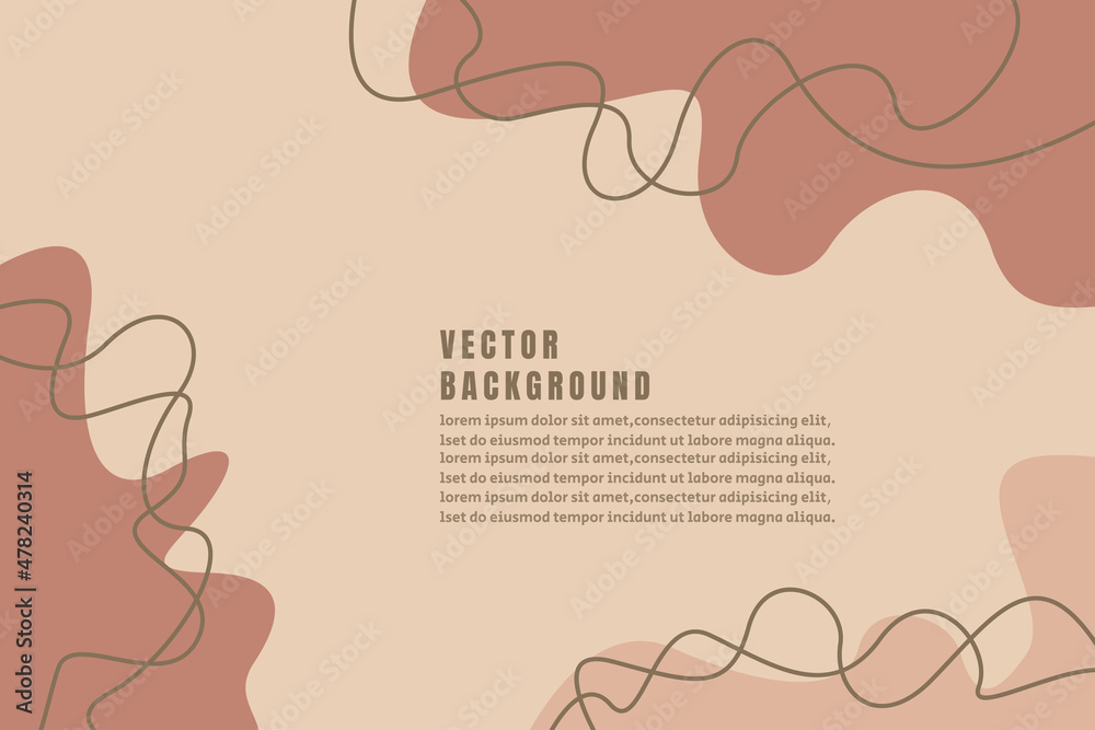 Abstract posters art set with style vector illustrations. Perfect for ...