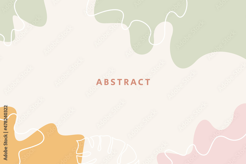 Abstract posters art set with style vector illustrations. Perfect for ...