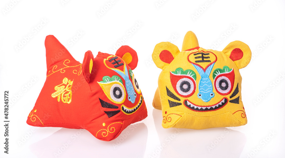 Traditional Chinese cloth doll tiger,2022 is year of the tiger,Chinese ...
