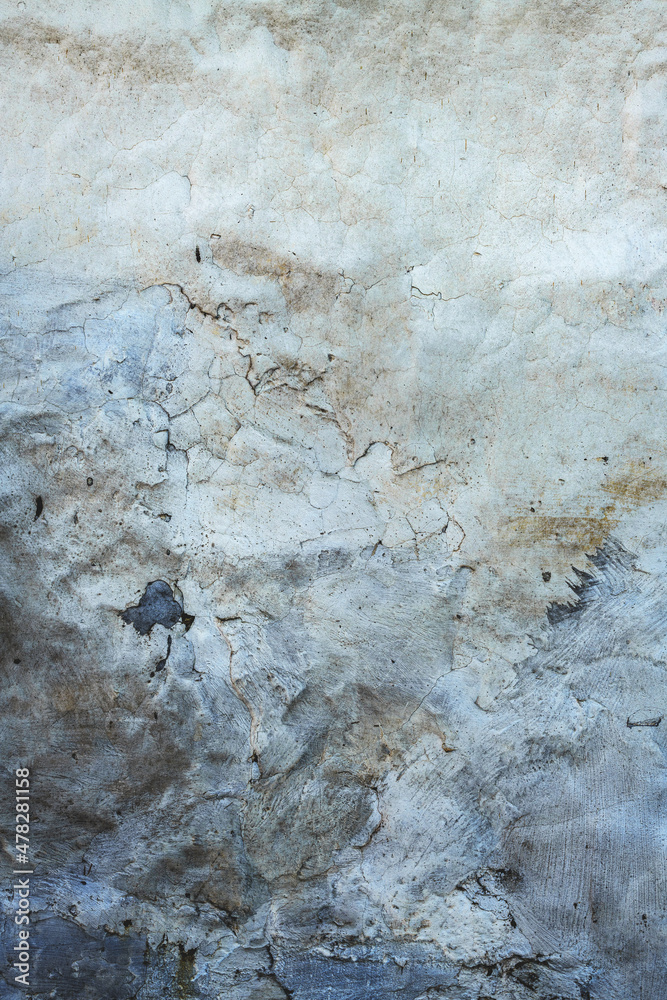 Vertical background image of an old exterior house wall with timeworn ...