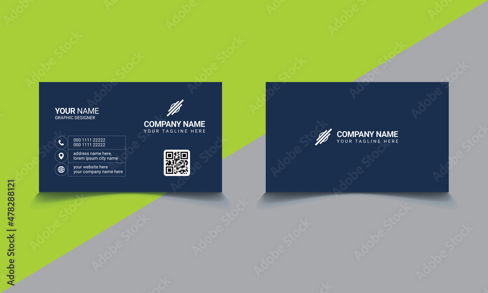 Business Card Stock Vector | Adobe Stock