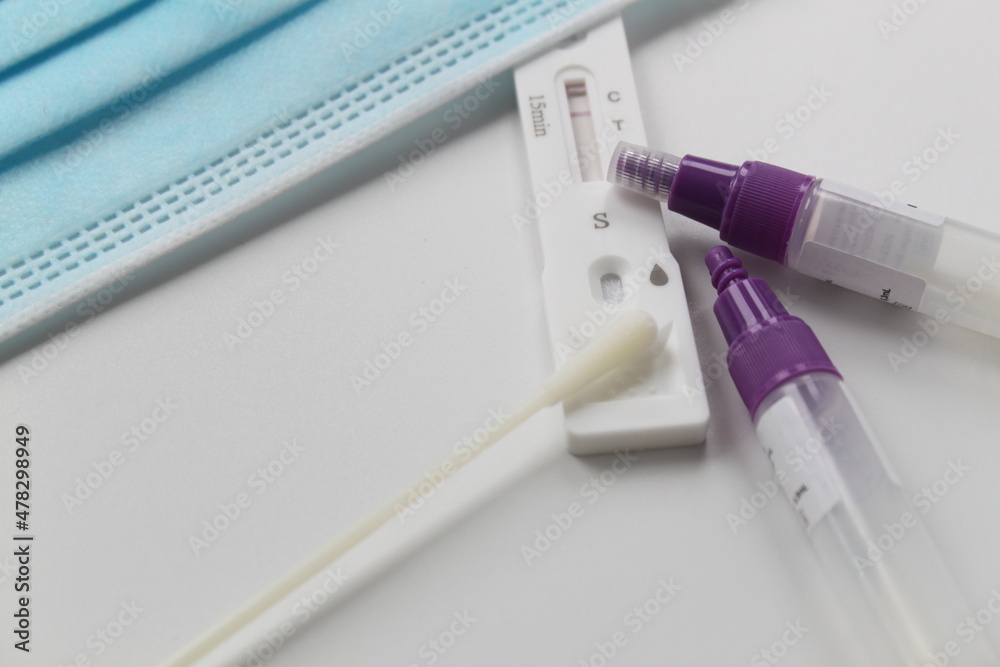 Schnelltest Covid-19 Corona Omikron Stock Photo | Adobe Stock