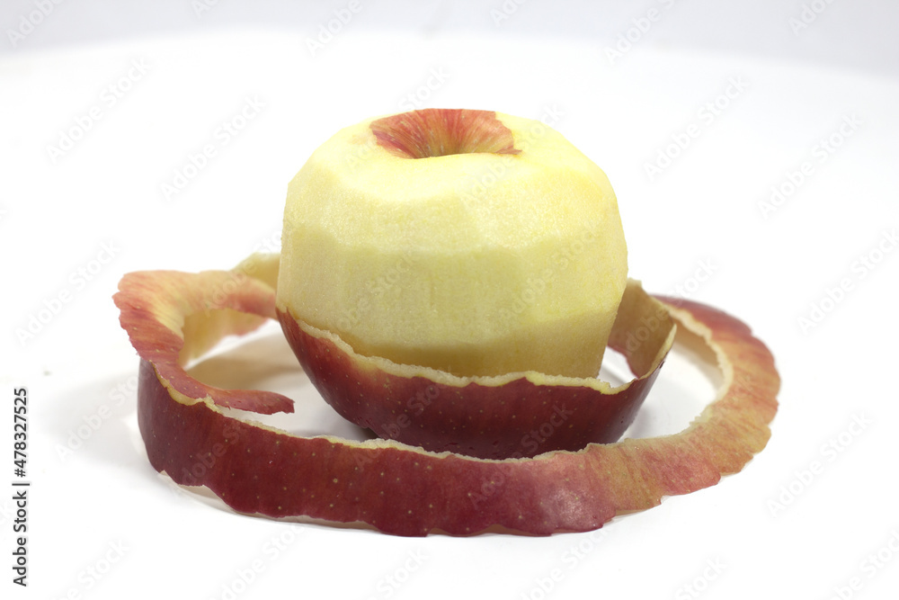 fruit of clean and peeled apple fruit of clean and peeled apple Stock ...