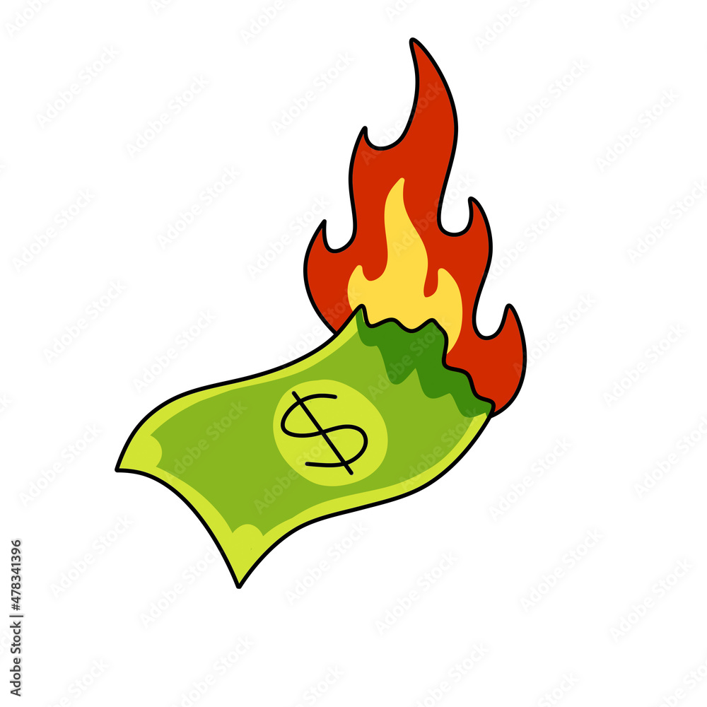 Burning Money Animated
