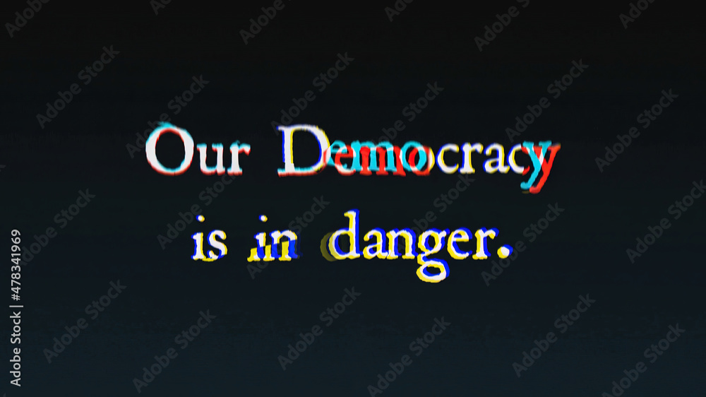 An ominous text message, written with an old typewriter, shaken by ...