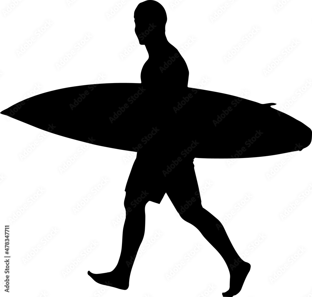 Surfer Silhouettes Surfer SVG EPS PNG Stock Vector | Adobe Stock