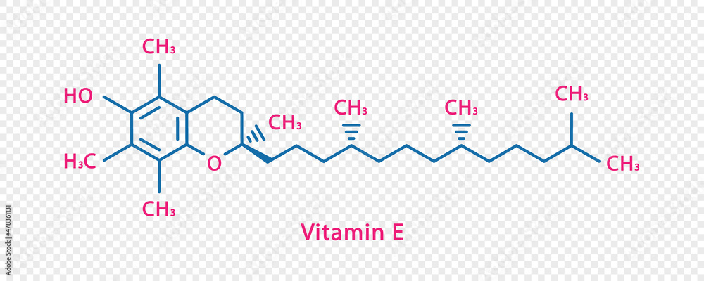 Vitamin E chemical formula. Vitamin E structural chemical formula ...