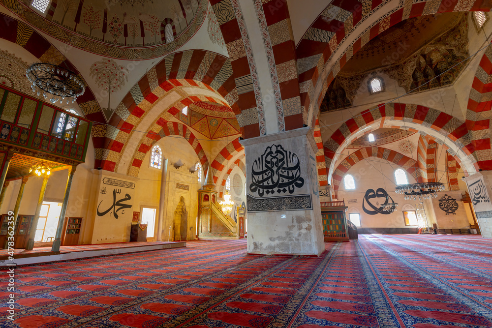 Edirne, Turkey - December 24, 2021 : 15th century Old Mosque (Eski ...