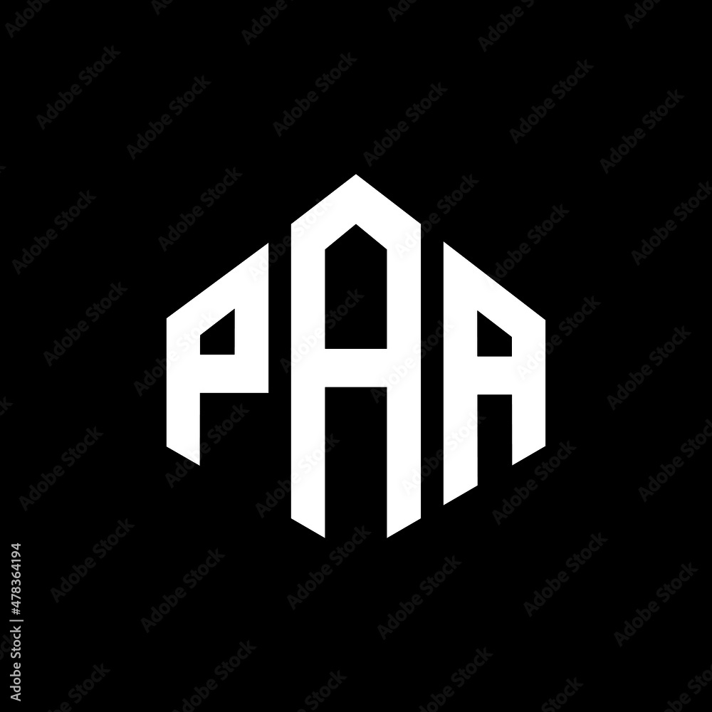PAA letter logo design with polygon shape. PAA polygon and cube shape ...