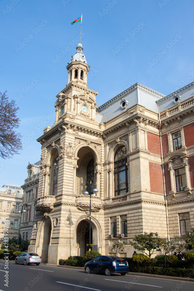 Government office building in Baku, Azerbaijan. Historic buildings of ...