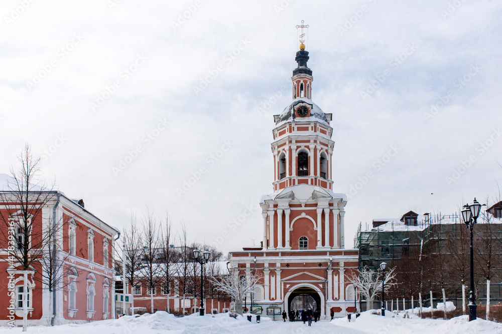 Moscow, Russia - 20 December 2021 , Ancient Cathedral of the don icon ...