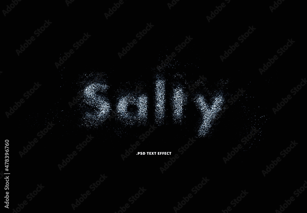 Salt and Pepper Text Effect Stock Template | Adobe Stock