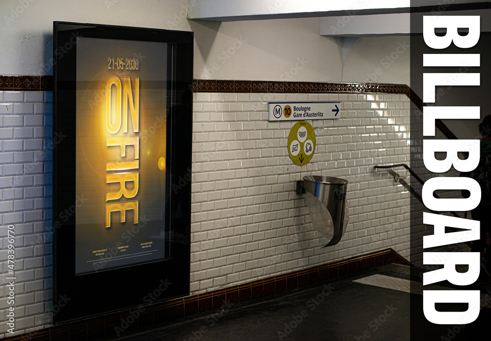 Poster Design Abri Mockup Stock Template | Adobe Stock