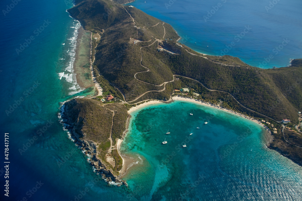 Peter Island and Dead Man Bay. British Virgin Islands Caribbean Stock ...