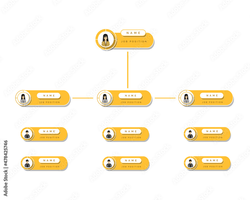 Organization chart infographic vector design Stock Vector | Adobe Stock
