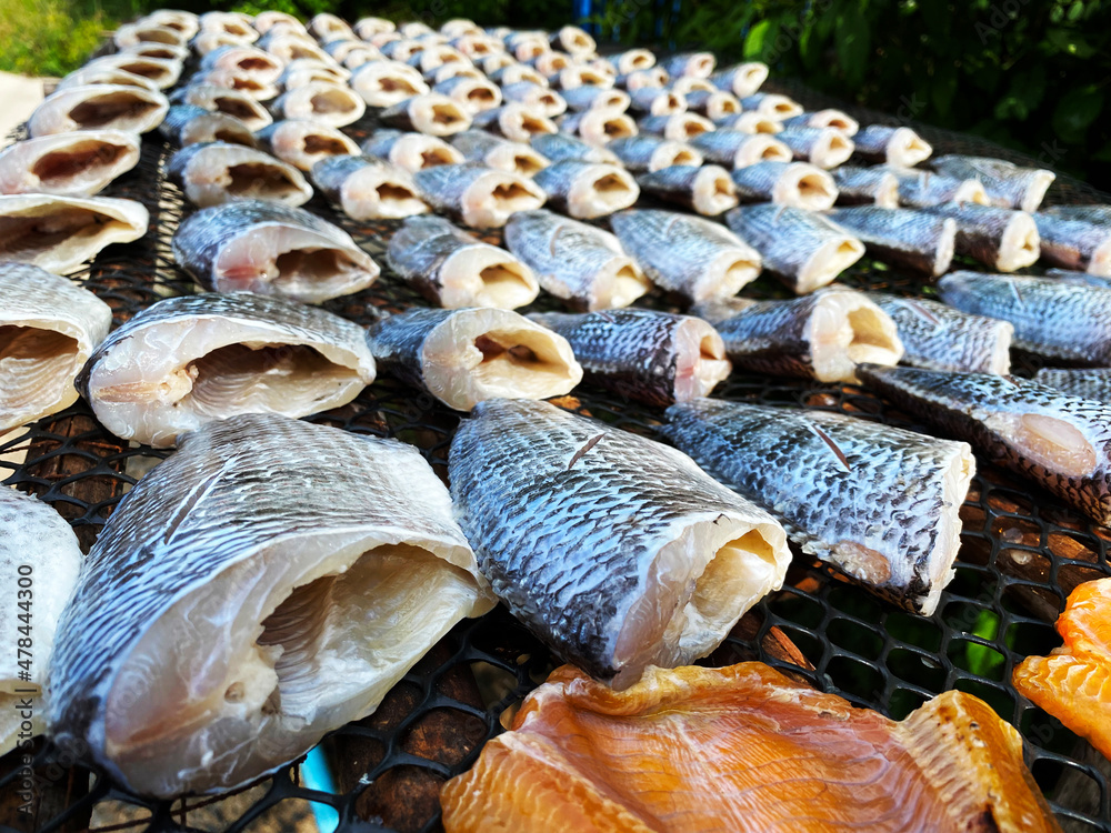 Nile tilapia fish sun dried salted fish. Nile tilapia fish sun dried ...