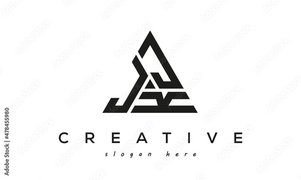 JJK creative tringle three letters logo design Stock Vector | Adobe Stock