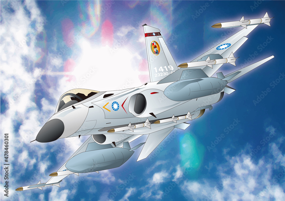 Taiwan Indigenous Defense multirole combat Fighter AIDC F-CK-1 "Ching ...