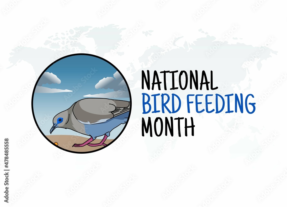 vector graphic of national bird feeding month good for national bird ...