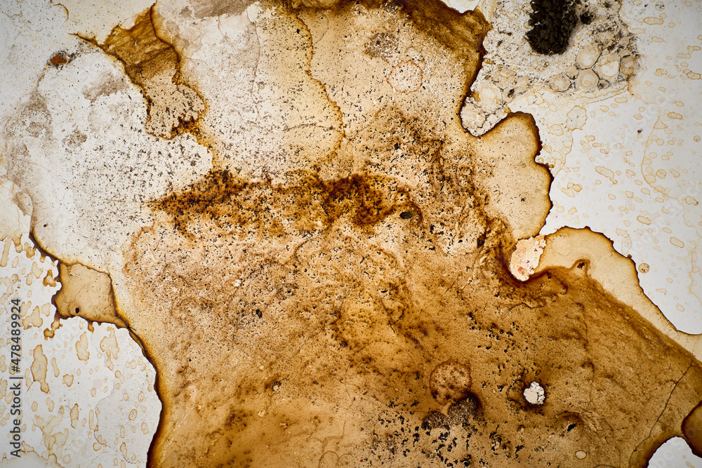 Foto de texture of a dirty stain on the surface of a gas stove do Stock ...