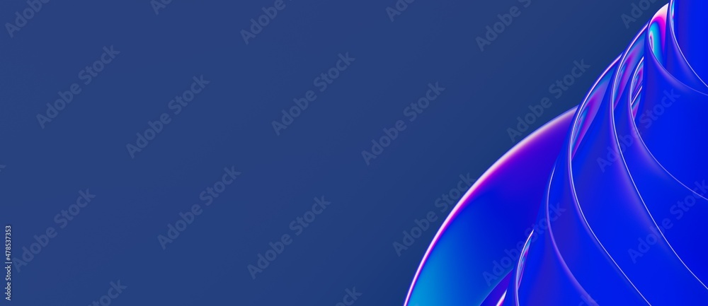 abstract blue and navy blue wave background, 3d rendering wavy ...