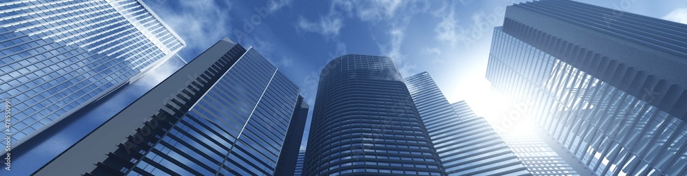 Skyscrapers, high-rise buildings, skyscrapers sky view, modern ...