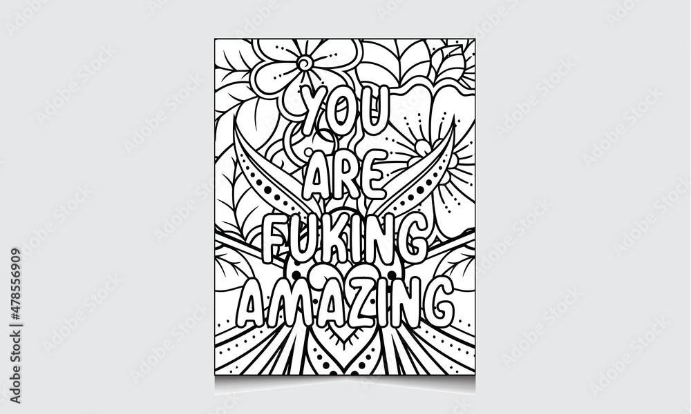 Cursing Coloring Pages For Adults