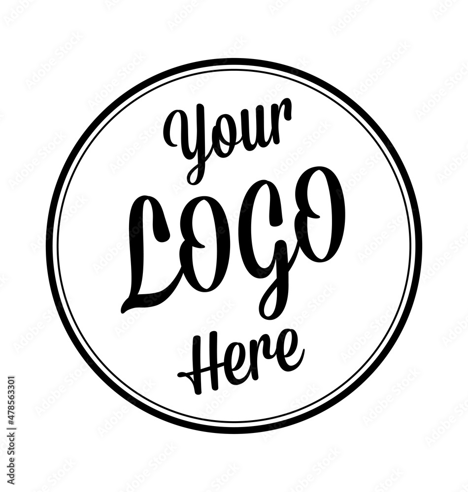 your logo here placeholder symbol Stock Vector | Adobe Stock