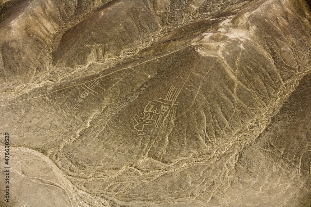 Nazca Lines Geoglyphs UNESCO Site Peru Stock Photo | Adobe Stock