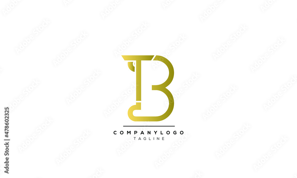Alphabet letters Initials Monogram logo TB, TB INITIAL, TB letter Stock ...
