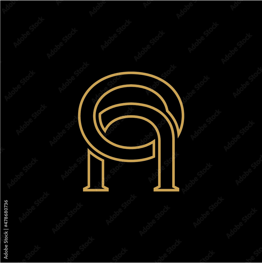 OA ON initials logo vector image Stock Vector | Adobe Stock