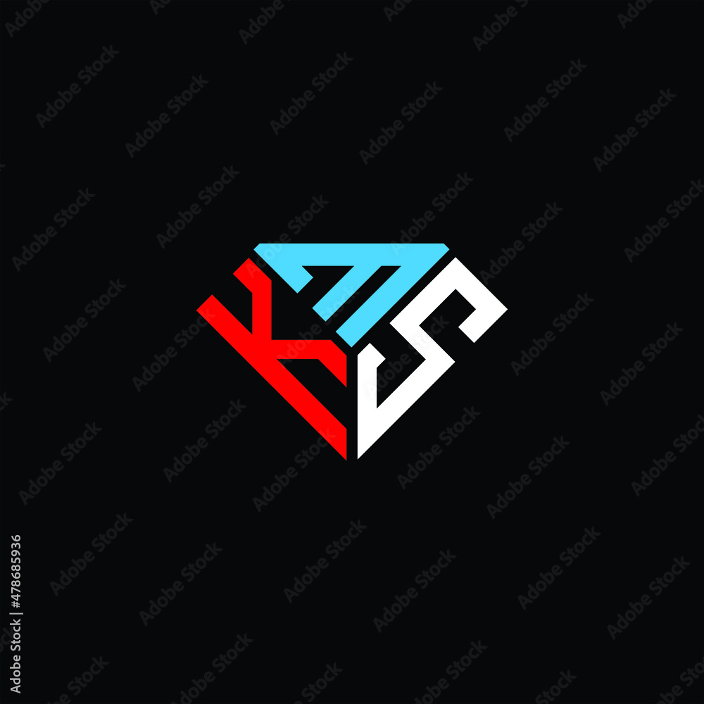 KMS letter logo creative design. KMS unique design Stock Vector | Adobe ...