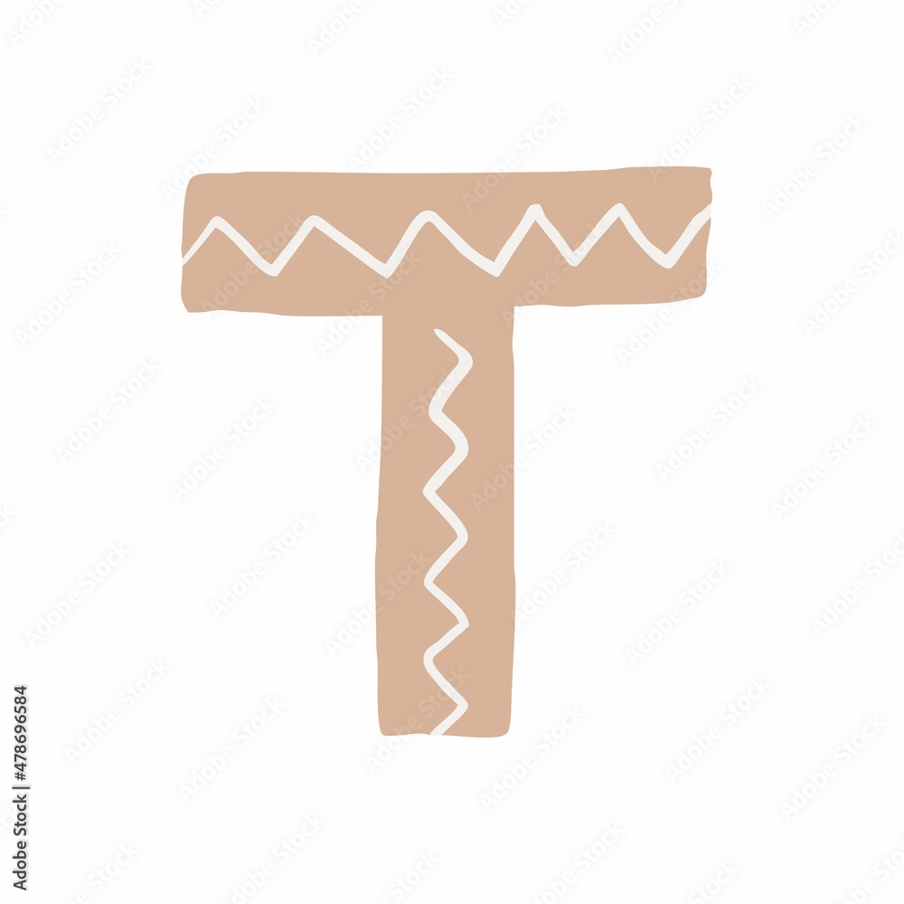 Vector Illustration of letter T. Flat icon Stock Vector | Adobe Stock