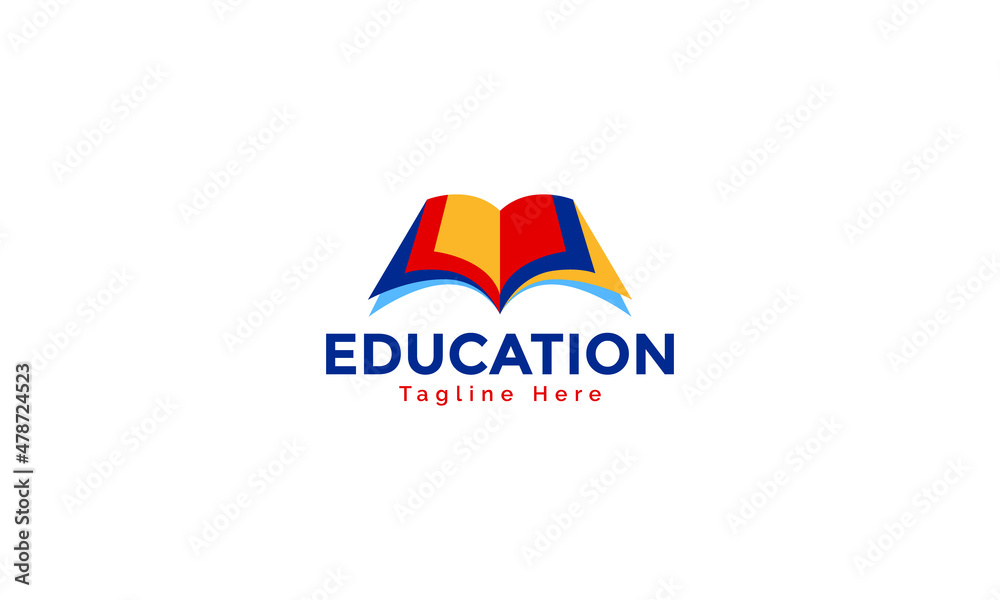 Kids School Logo Design, Book Logo, Online School Logo Design Vector ...
