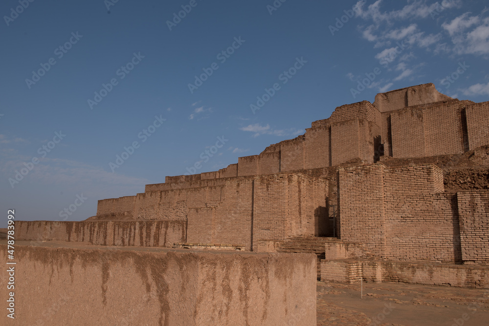 The ziggurat Choga Zanbil in Iran Stock Photo | Adobe Stock