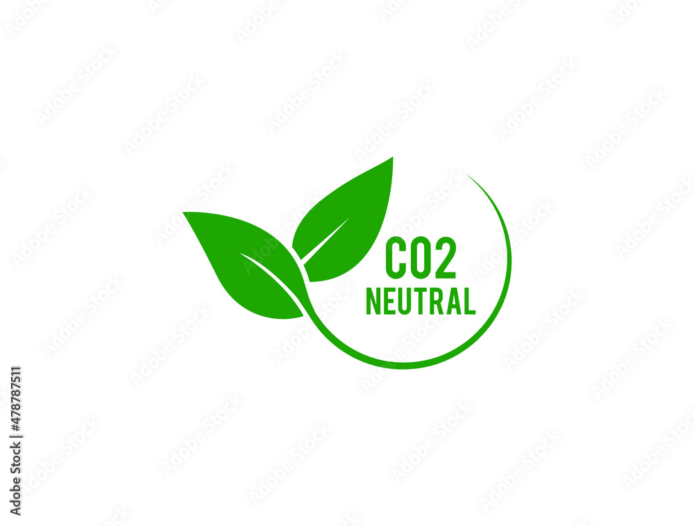 co2 neutral logo Stock Vector | Adobe Stock