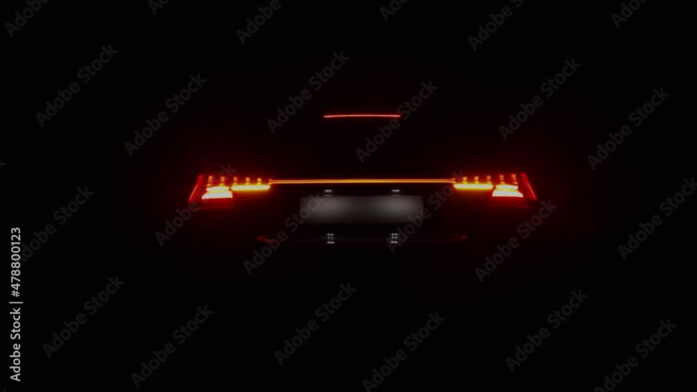 details of switched on led lights of anonymous prestigious luxury ...