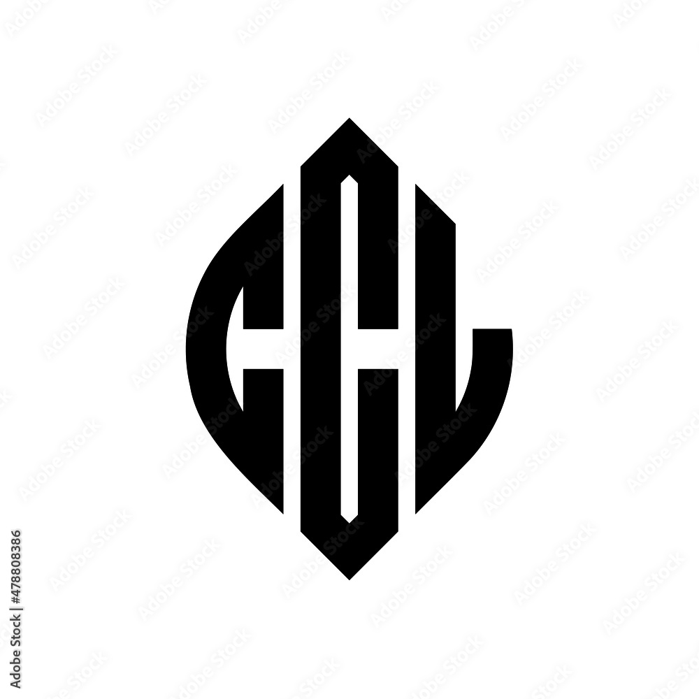 CCL circle letter logo design with circle and ellipse shape. CCL ...