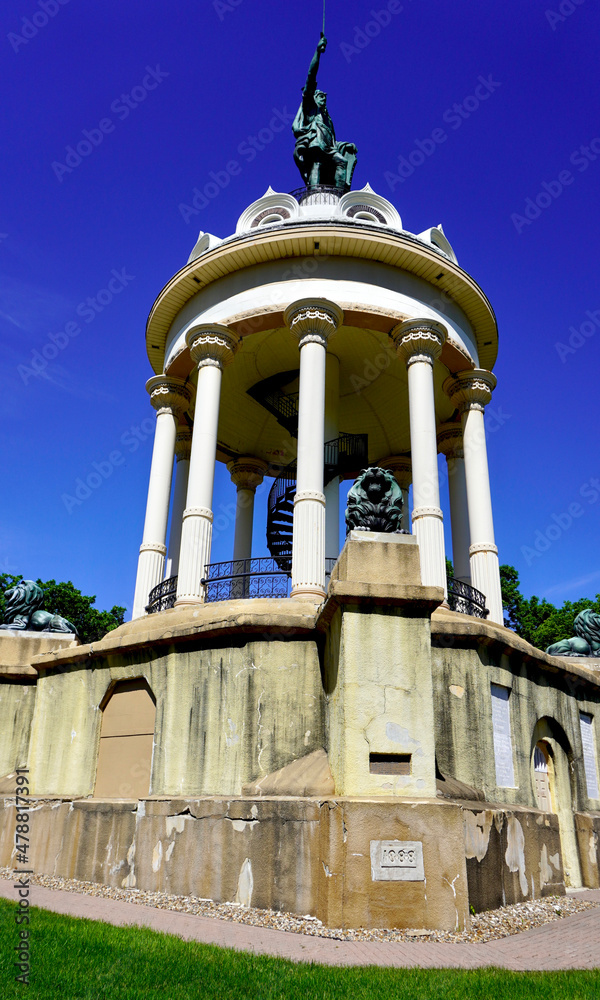 The Hermann Heights Monument is a statue erected in New Ulm, Minnesota ...