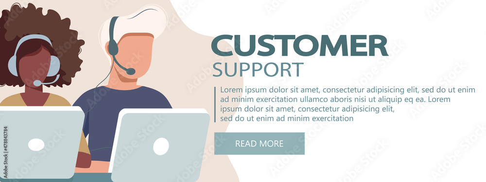 Live support concept. Business customer care service concept. Icon for ...