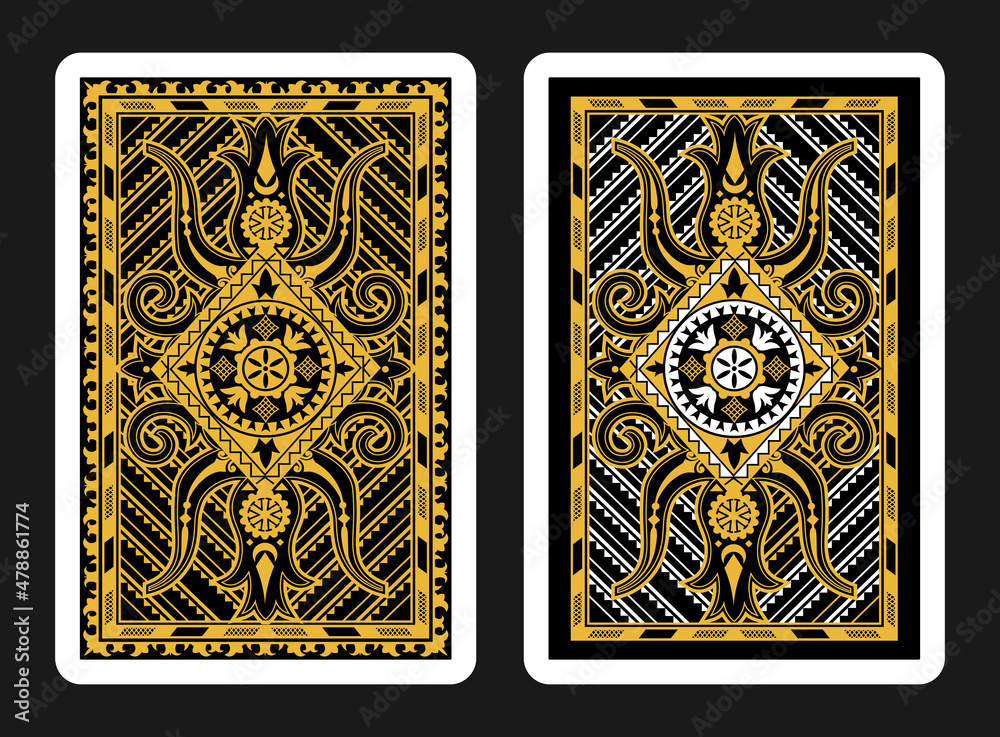 The reverse side of a playing card - back side reverse of playing cards ...